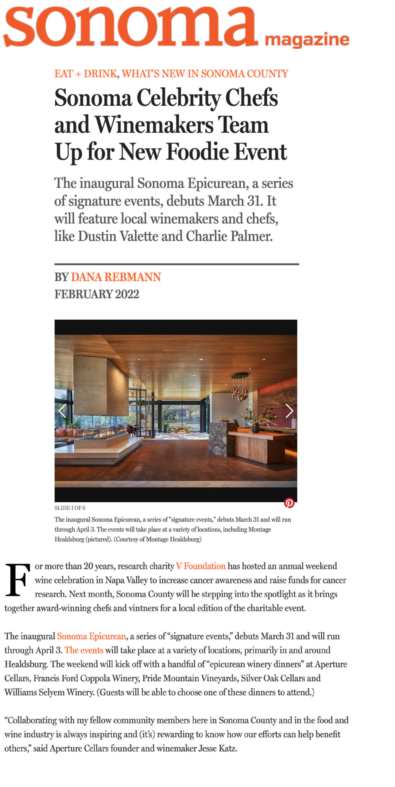 Press - Sonoma Epicurean